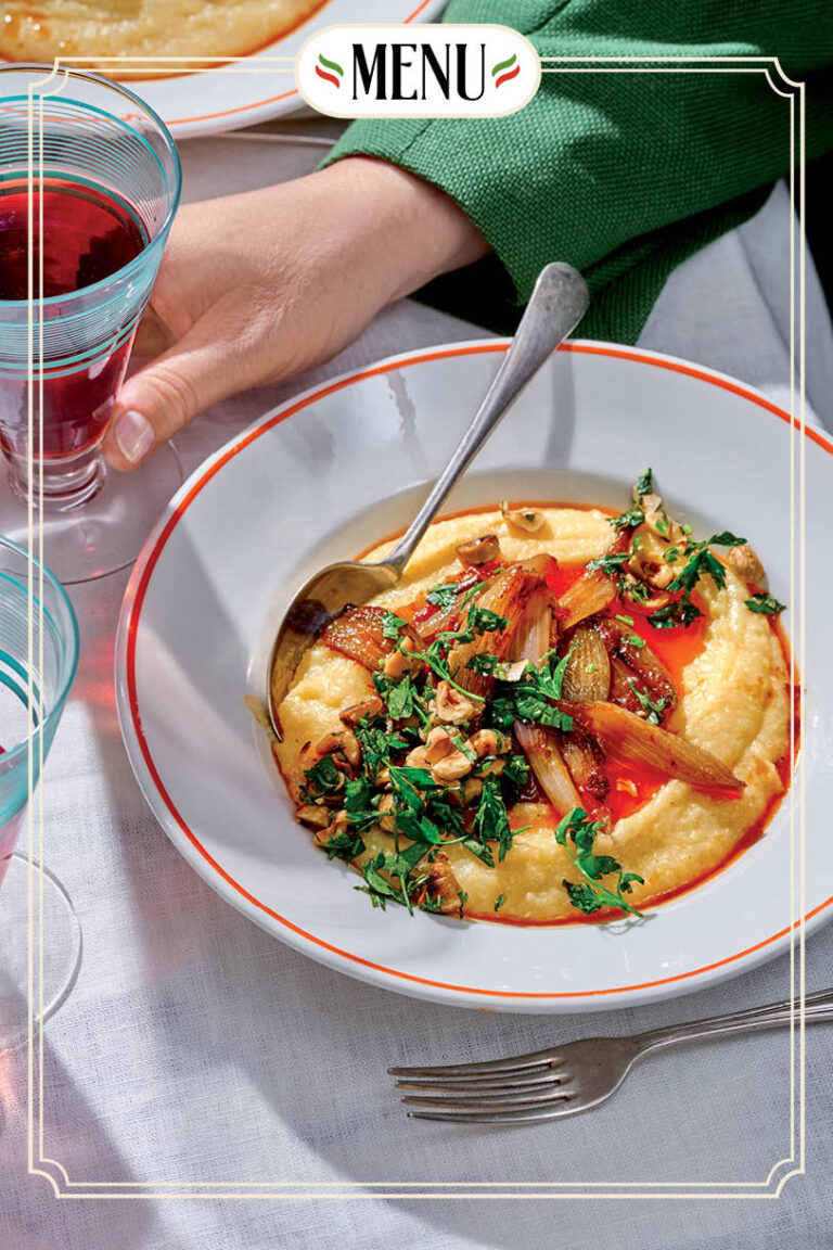 Polenta met chipotleboter-sjalotten uit Extra - Italiamo.nl